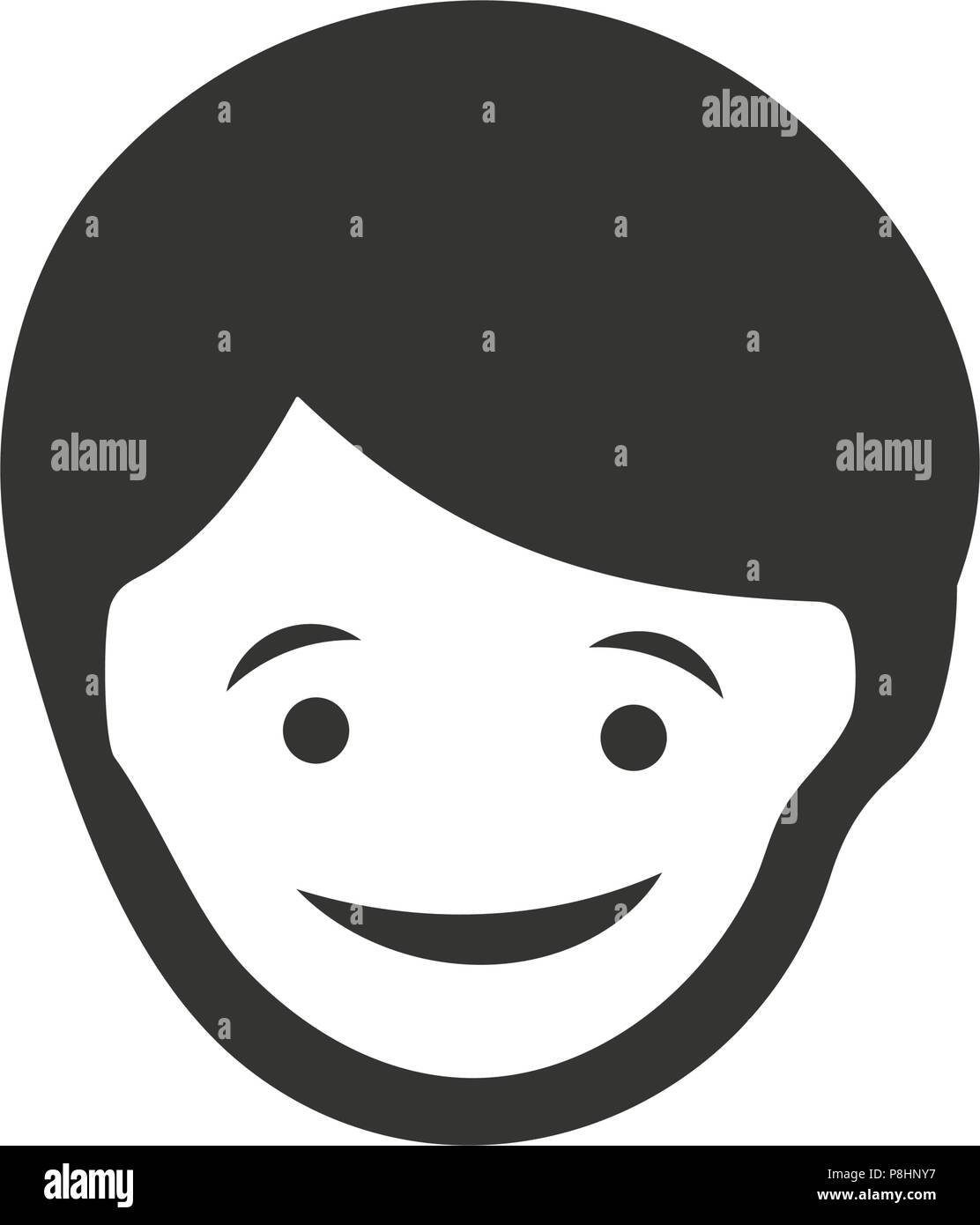 Boy Face Icon Stock Vector Image & Art - Alamy