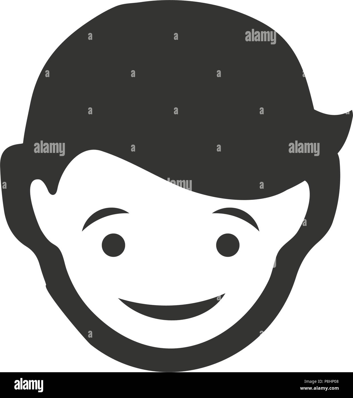 Boy Face Icon Stock Vector Image & Art - Alamy
