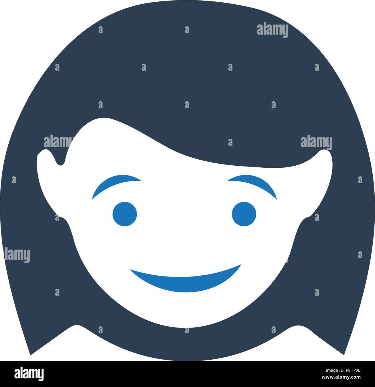 Little Girl Icon Stock Vector Image & Art - Alamy