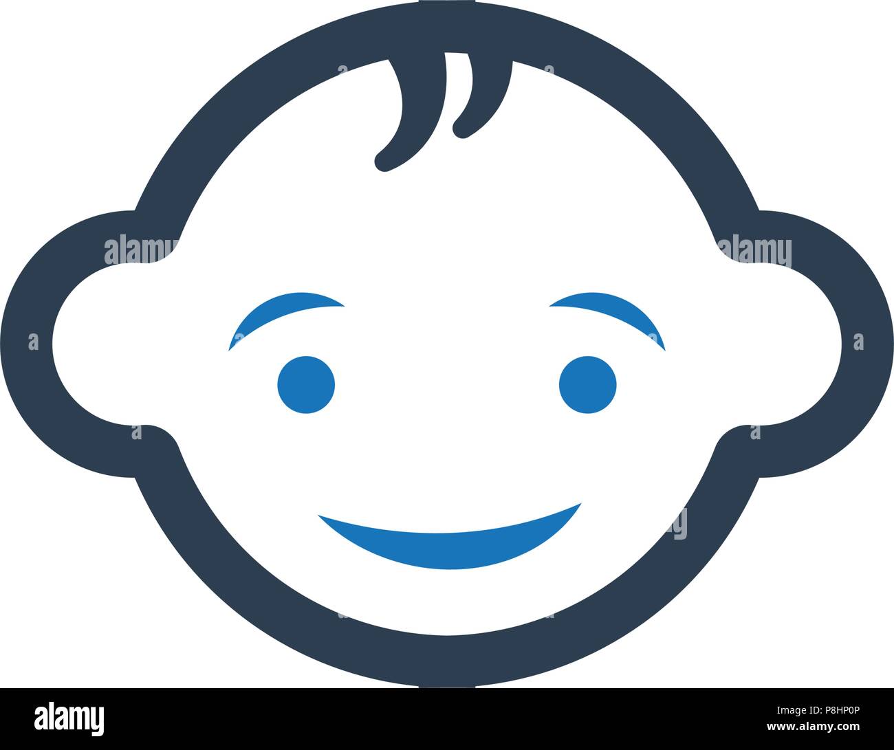 Smiling Baby Icon Stock Vector Image & Art - Alamy