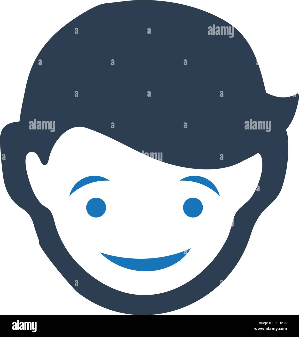Boy Face Icon Stock Vector Image & Art - Alamy