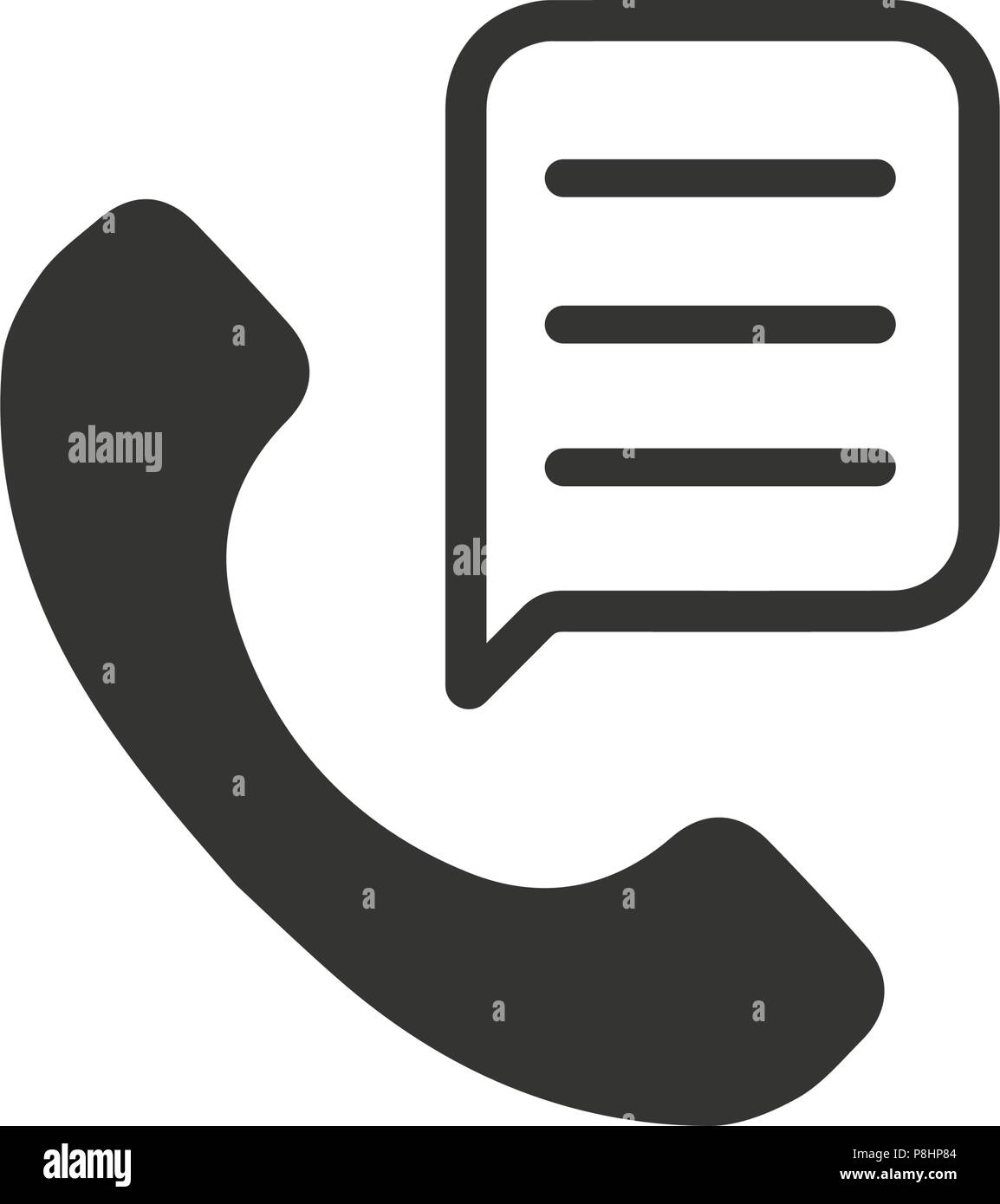 Telephone Conversation Icon Stock Vector Image & Art - Alamy