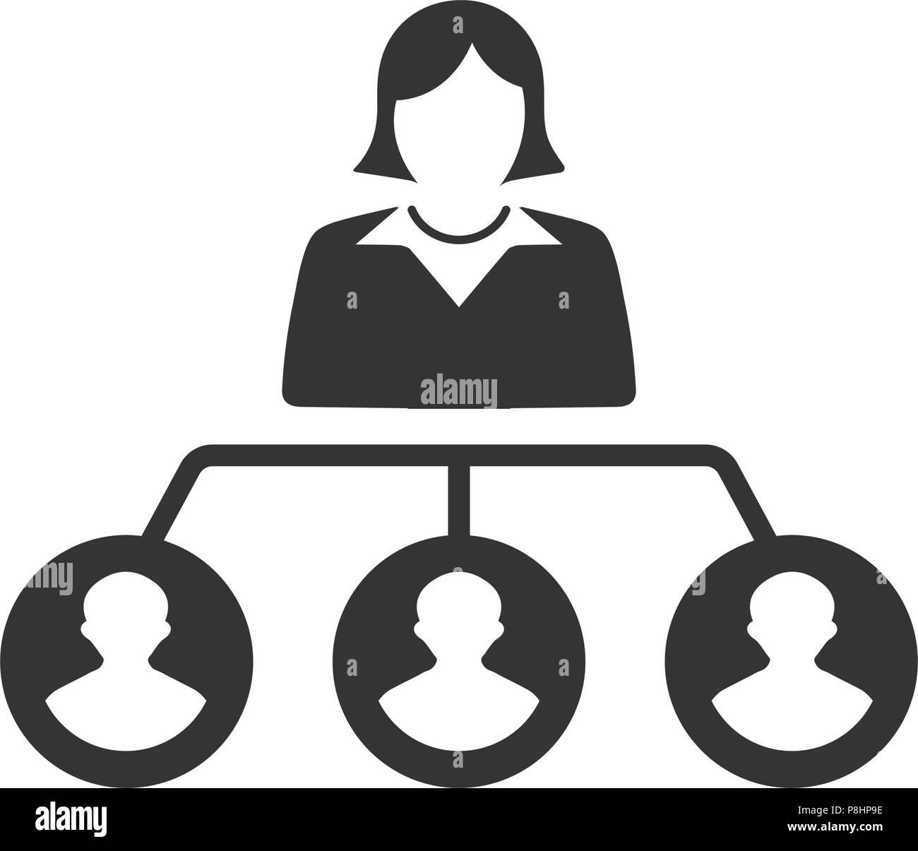 Hierarchy, Employee Structure Icon Stock Vector Image & Art - Alamy