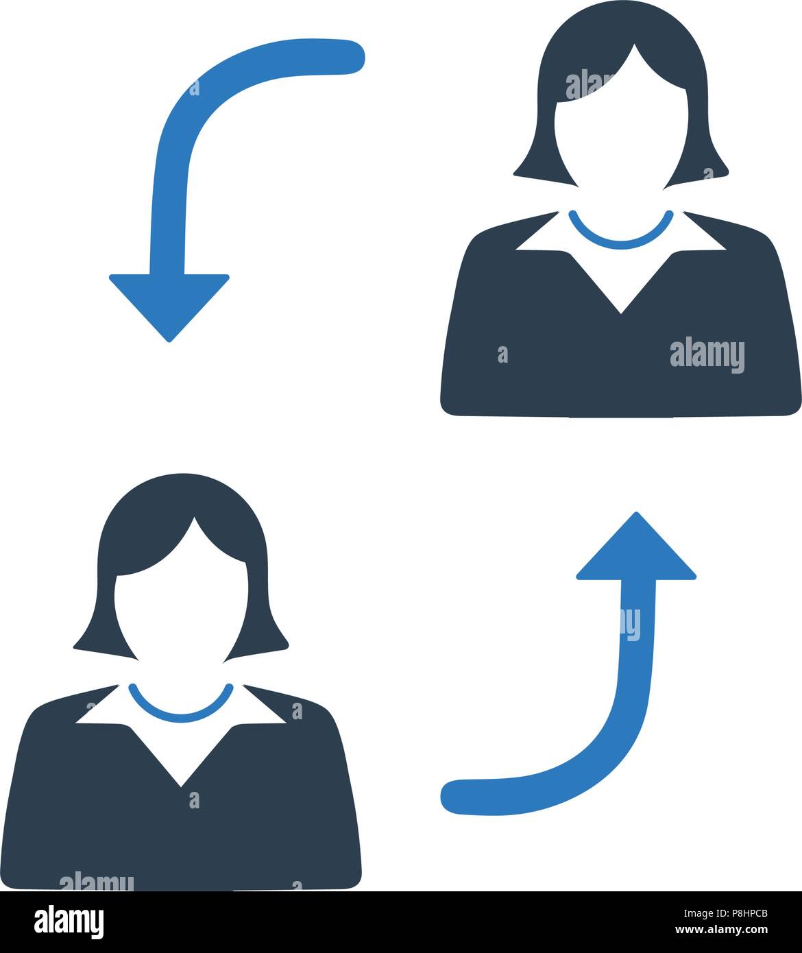 Employer Replace Icon Stock Vector Image & Art - Alamy