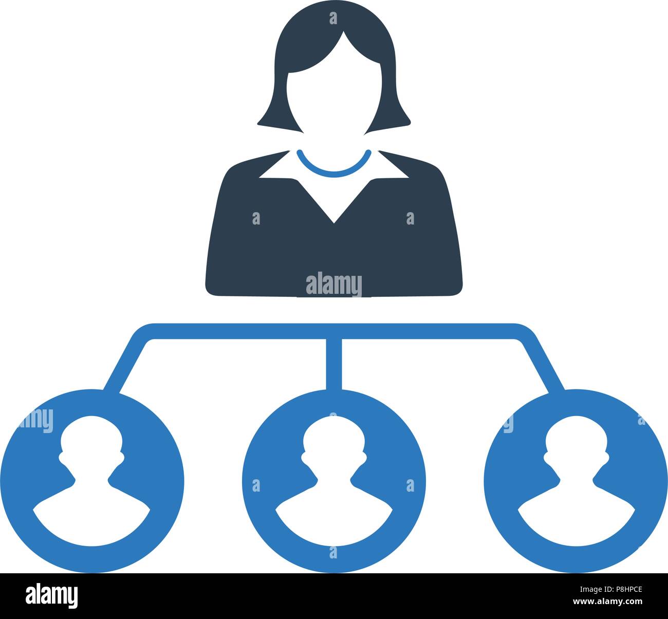 Hierarchy, Employee Structure Icon Stock Vector Image & Art - Alamy