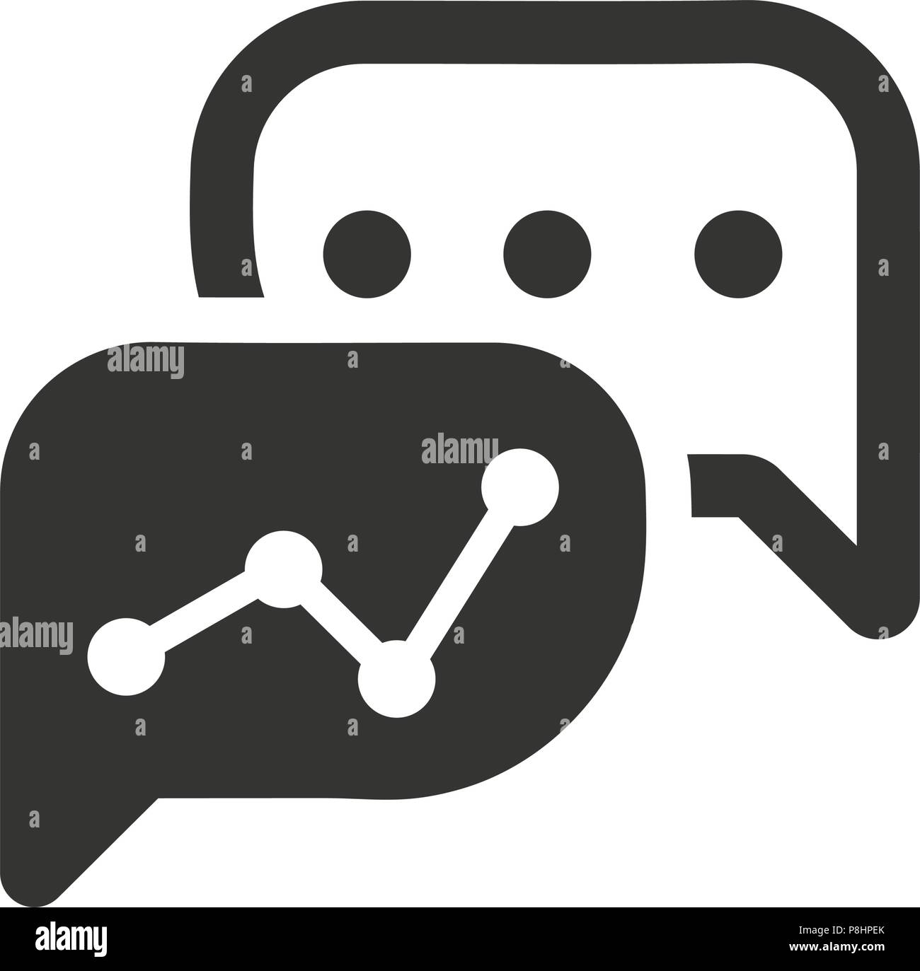 Business Graphical Discussion Icon Stock Vector Image & Art - Alamy