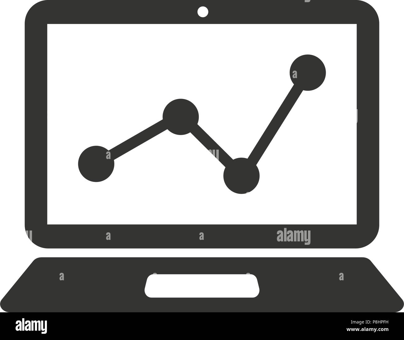 Graphical Analysis Icon Stock Vector Image & Art - Alamy