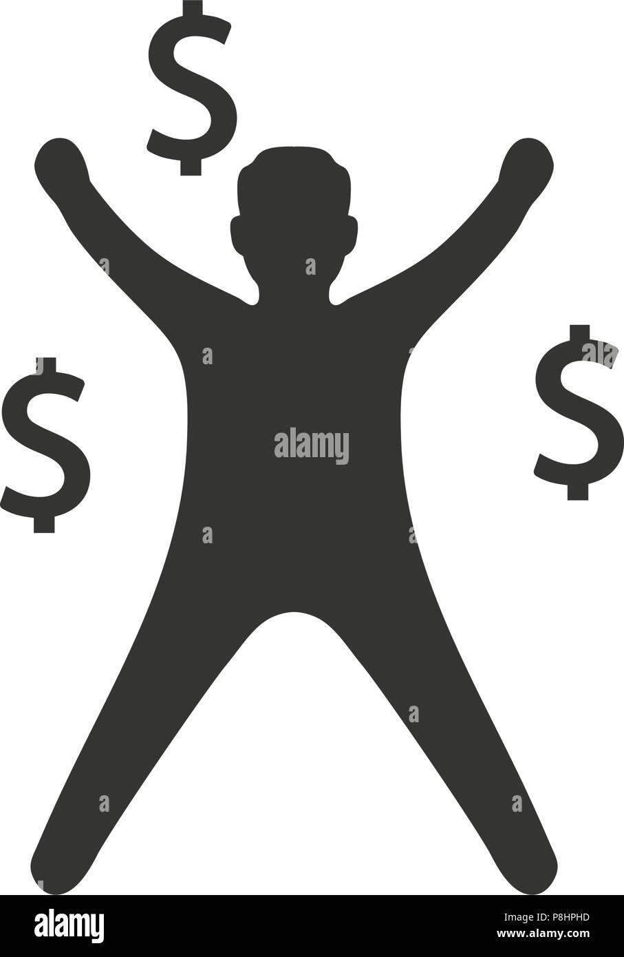 Rich man vector vectors hi-res stock photography and images - Alamy