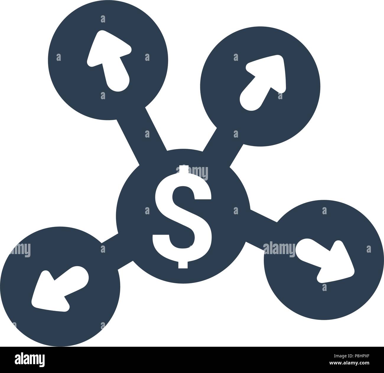 Banking Network Icon Stock Vector Image & Art - Alamy