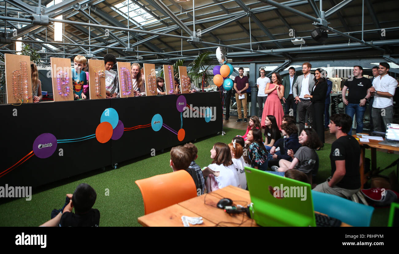 The Duke and Duchess of Sussex visit DogPatch Labs, a co-working space ...