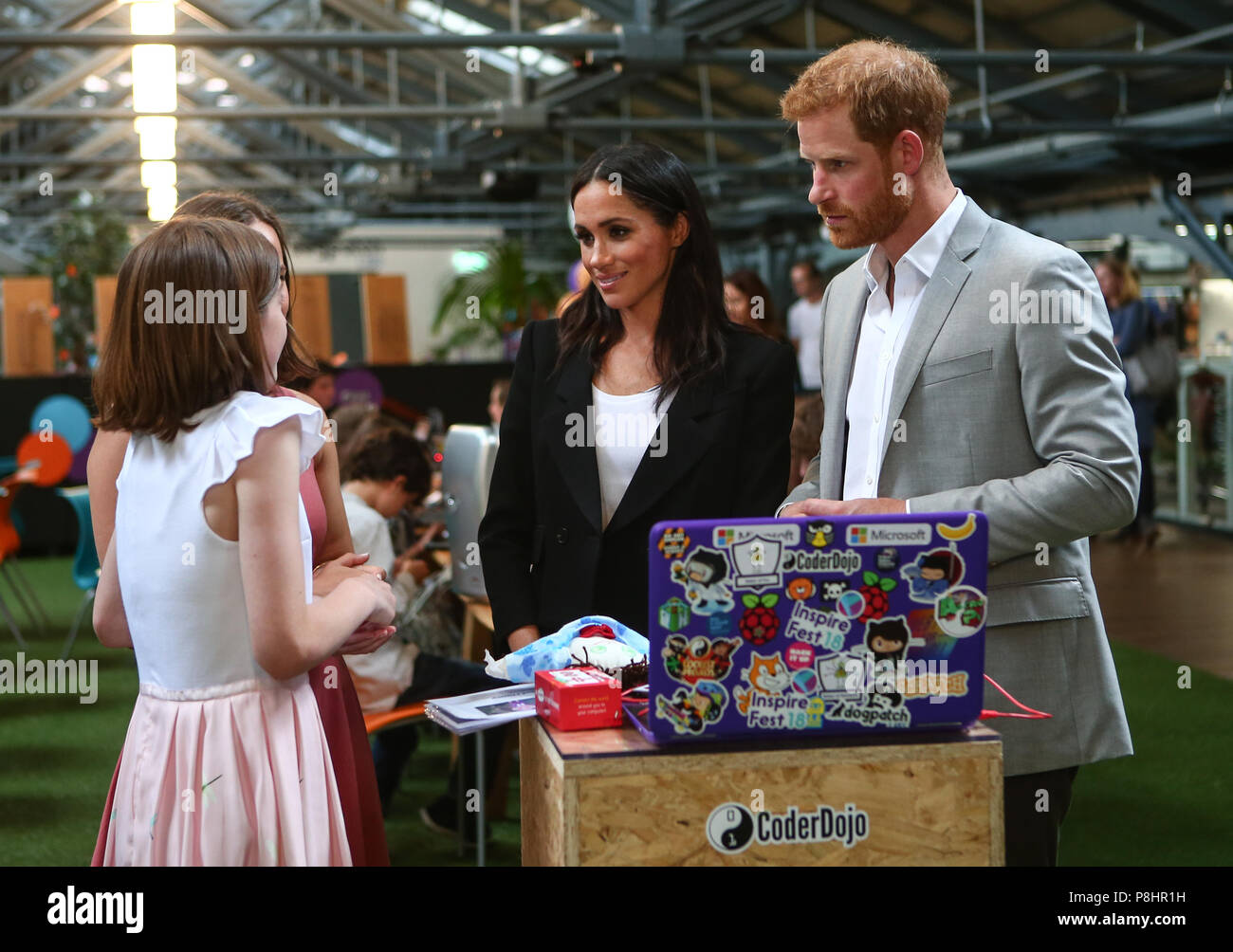 The Duke and Duchess of Sussex visit DogPatch Labs, a co-working space ...