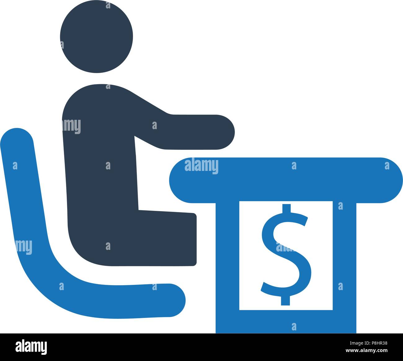 Cashier, Accountant Icon Stock Vector Image & Art - Alamy