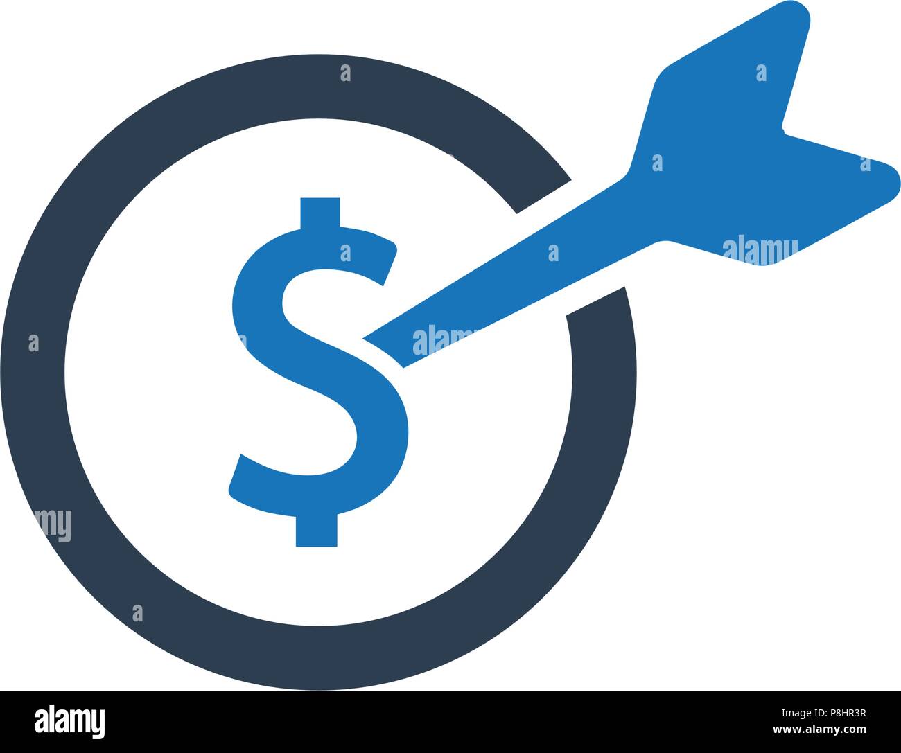 Financial Target Icon Stock Vector Image & Art - Alamy