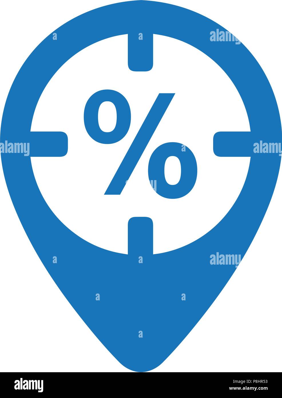 Offer Location Icon Stock Vector Image & Art - Alamy