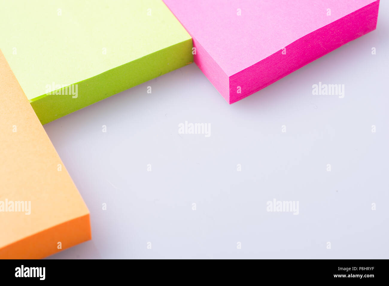 Post note sticker for taking notes on a white background Stock Photo ...