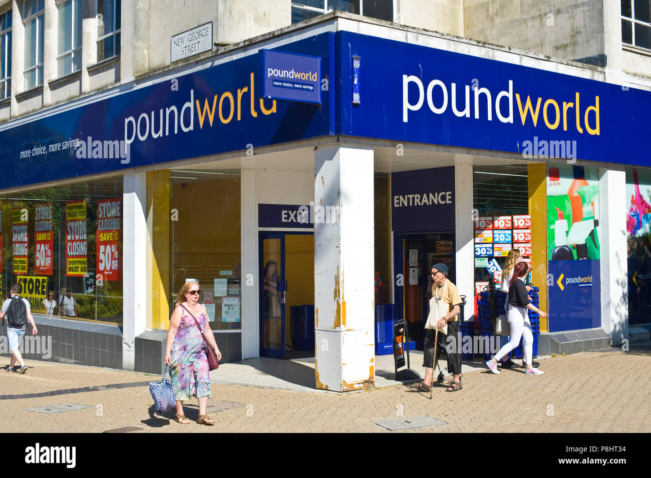 Poundworld store in city centre Plymouth Devon England UK Stock Photo ...