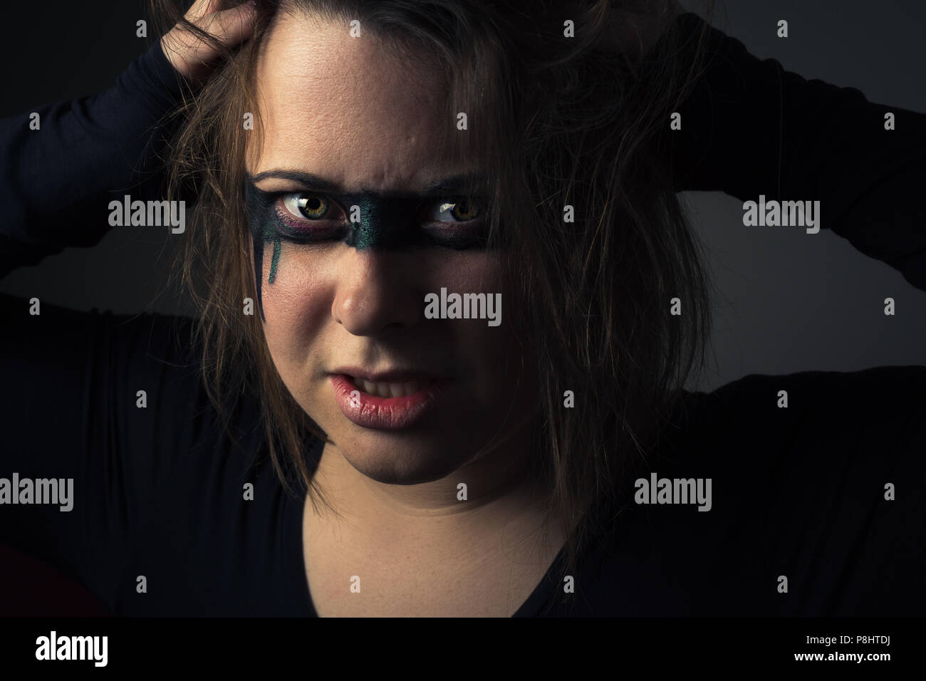 Low Key Studio Shoot Stock Photo - Alamy