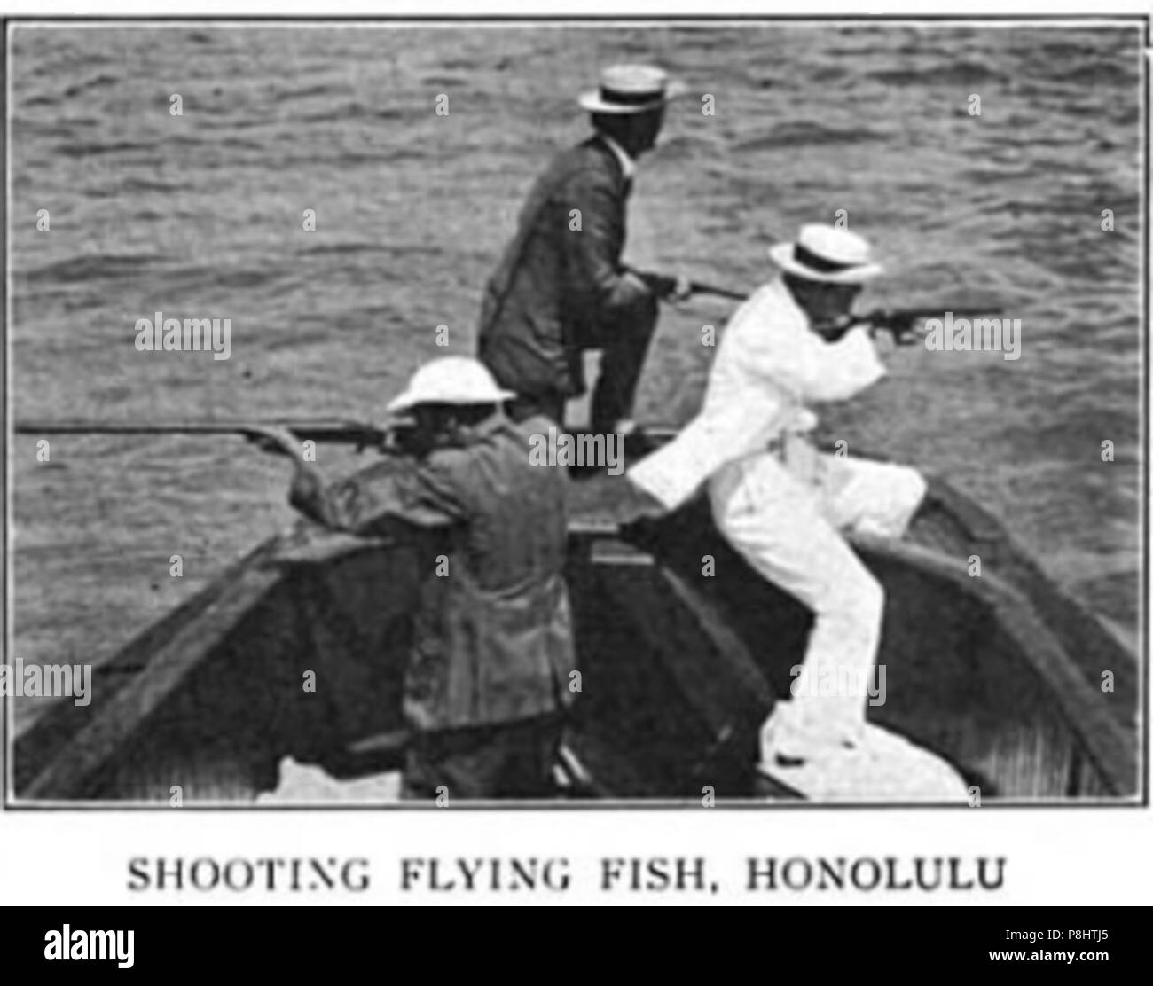 Shooting fish Black and White Stock Photos & Images - Alamy