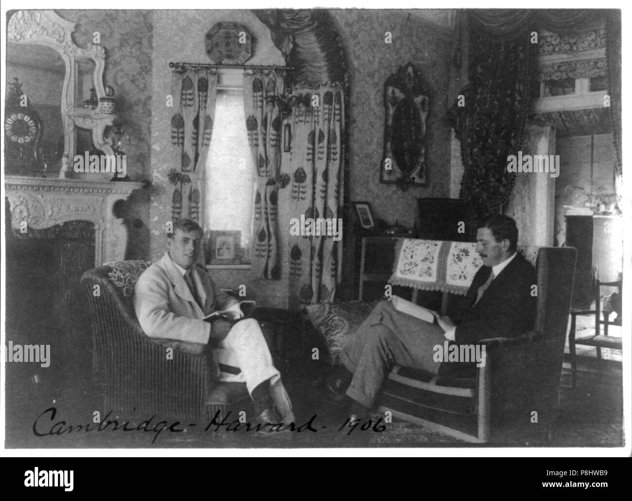 8-oar shell race between Harvard and Cambridge. Cambridge, Mass. 1906 ...