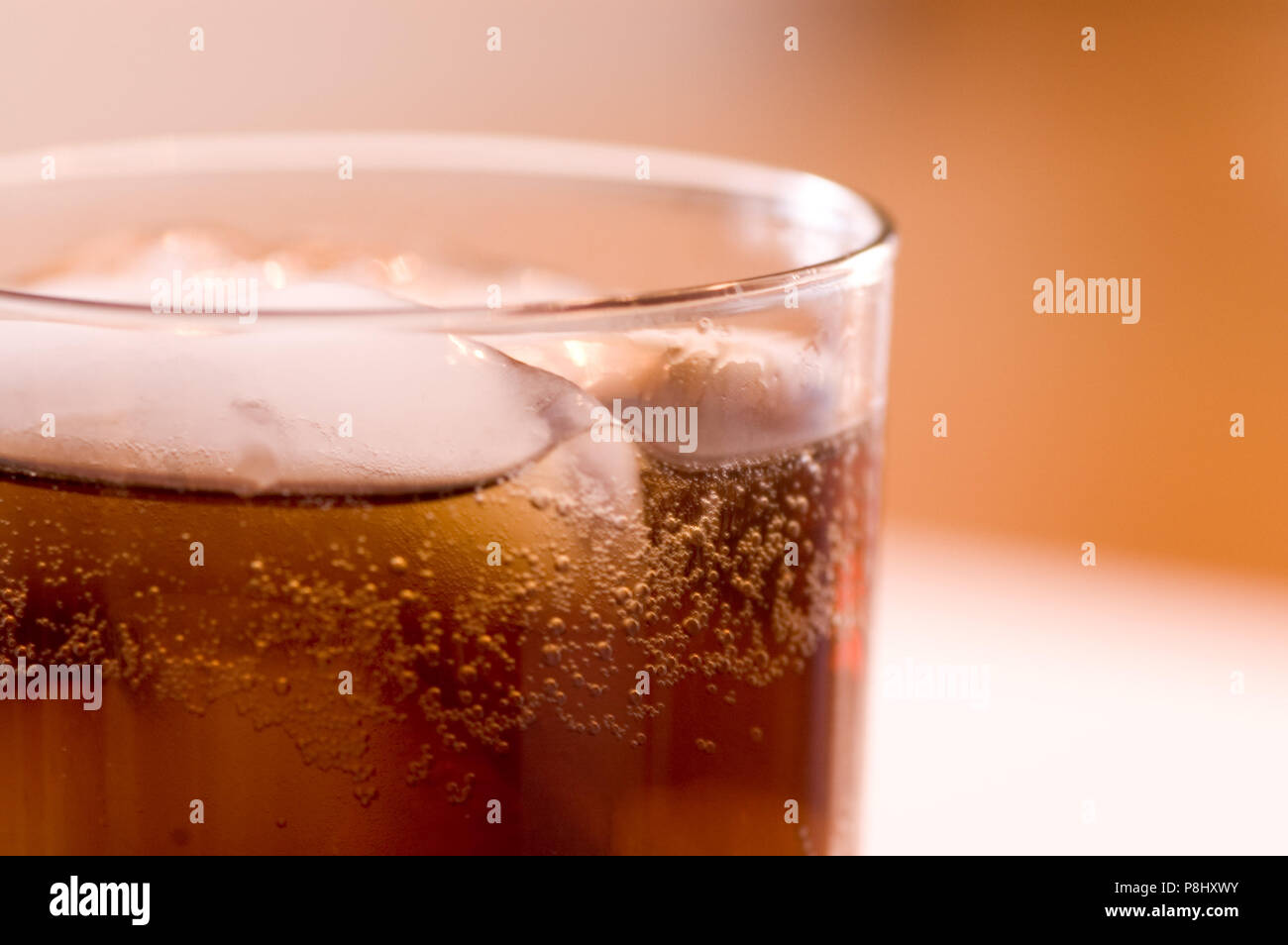 Close up cola bubbles ice hi-res stock photography and images - Alamy