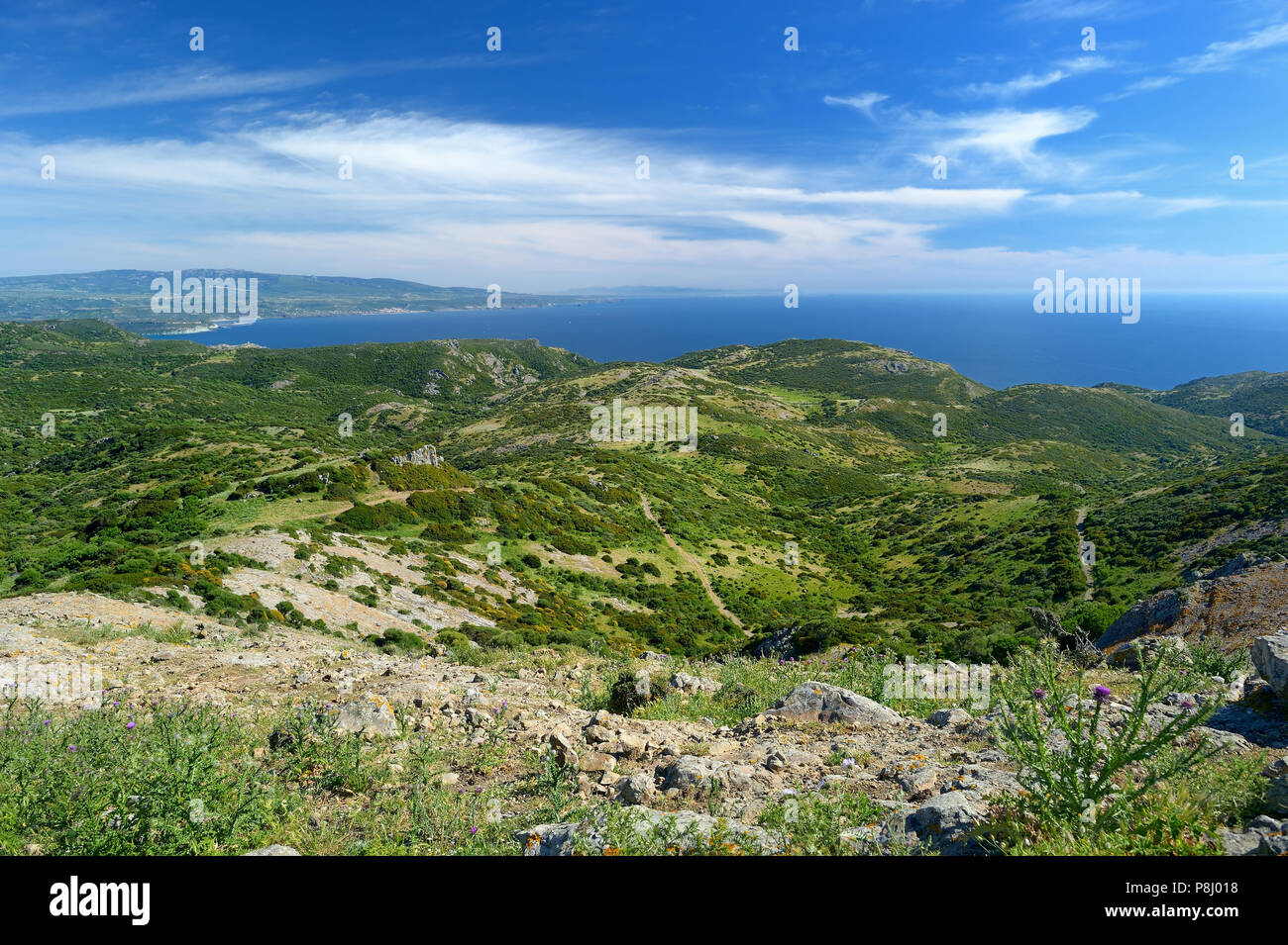Scenic landscape of the coast of Sardinia Stock Photo - Alamy