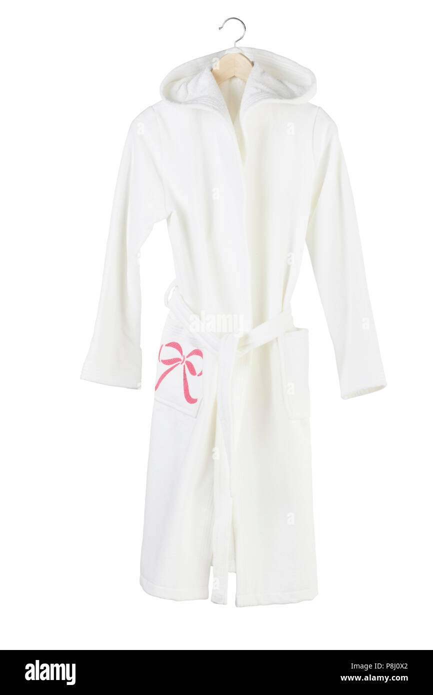 Bathrobe isolated on white background. Include clipping path Stock ...