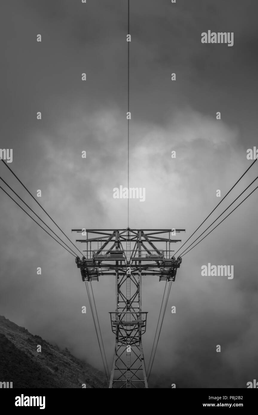 The cableway Black and White Stock Photos & Images - Alamy