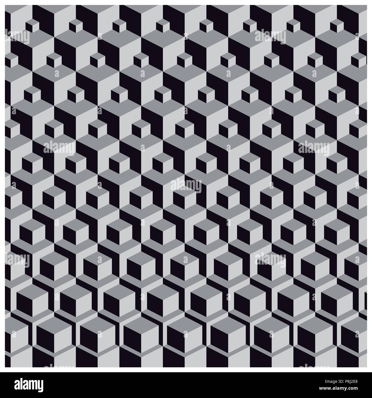 Background black white shapes cube hi-res stock photography and images ...