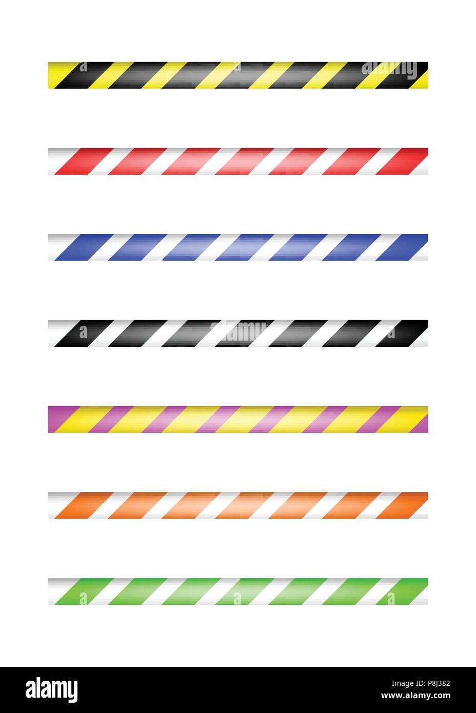 Caution tape set on Stock Vector Images - Alamy