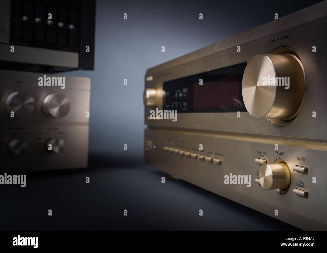 Hi-Fi receivers in studio shot Stock Photo - Alamy