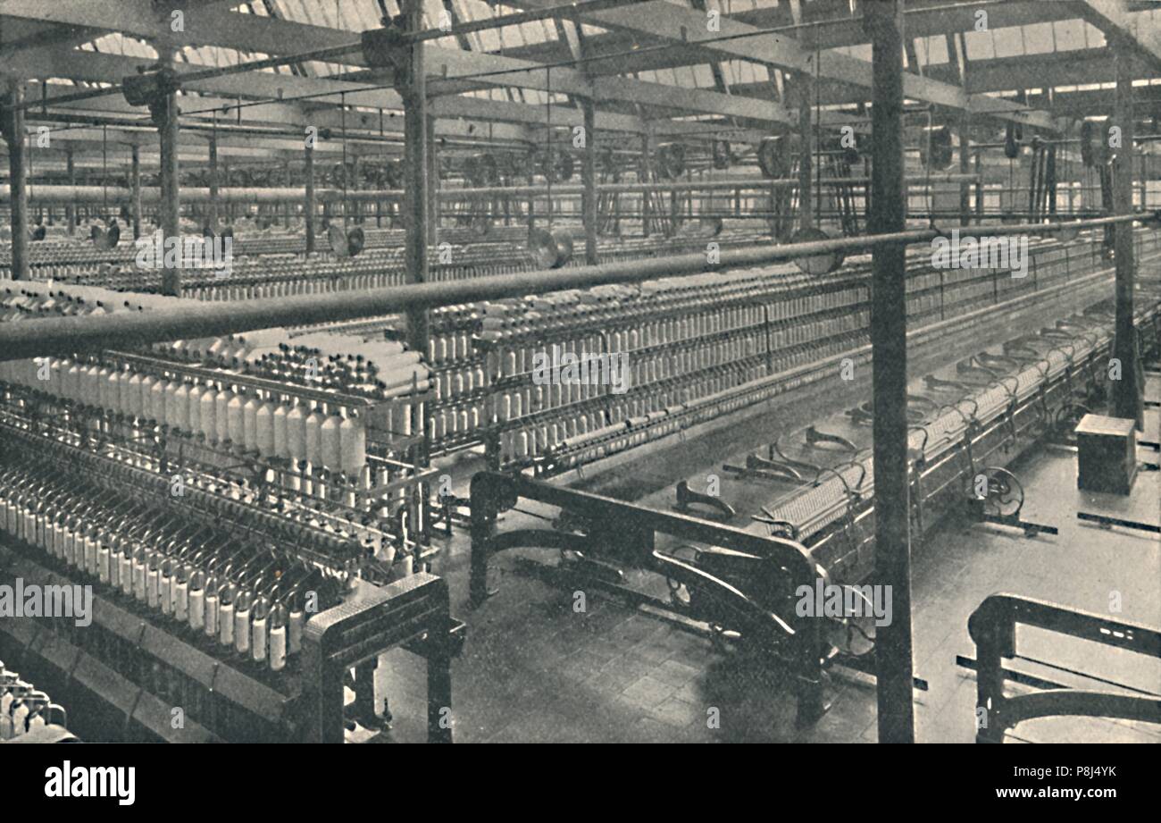 'General View of Spinning-room', c1917. From How It is Made, by ...