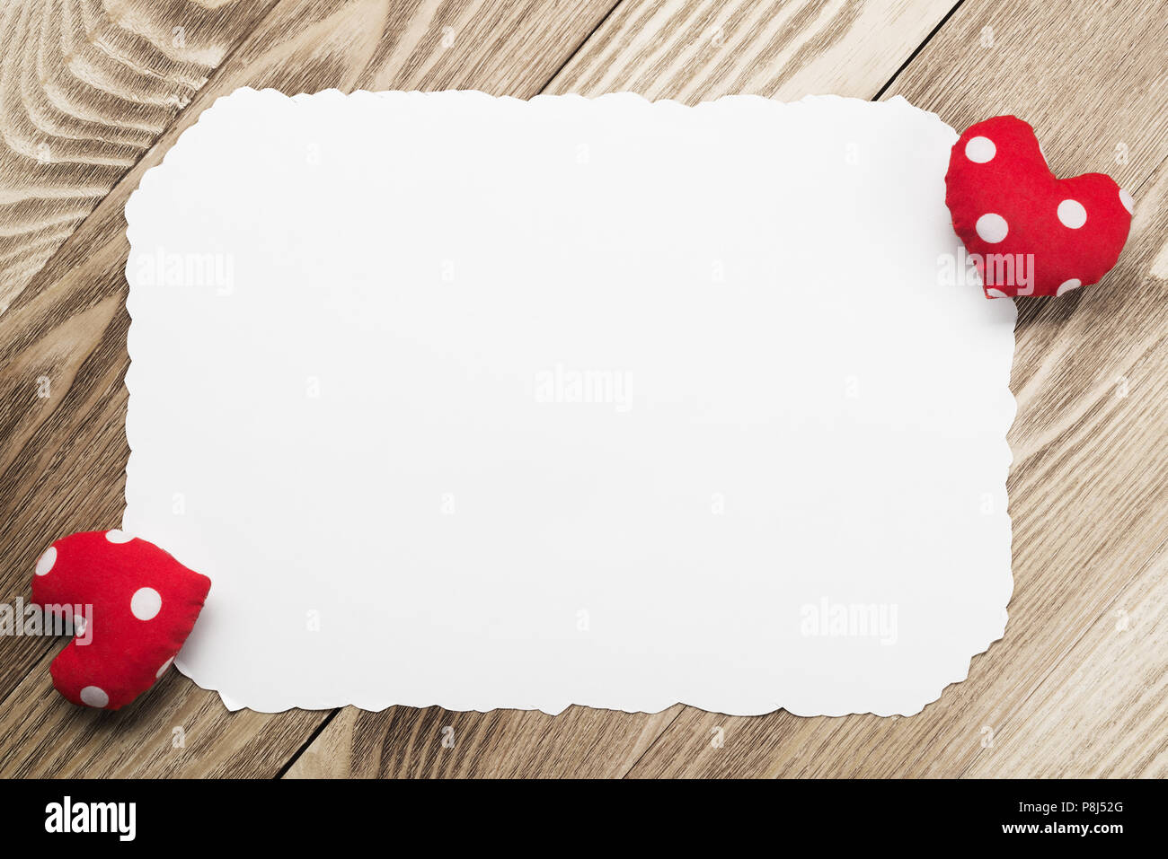 Blank paper for writing message Stock Photo - Alamy