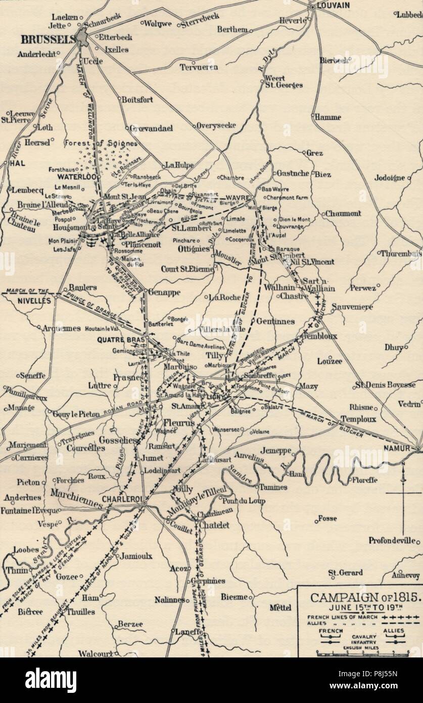 'Campaign of 1815. June 15th to 19th', (1896). Artist: Unknown Stock ...