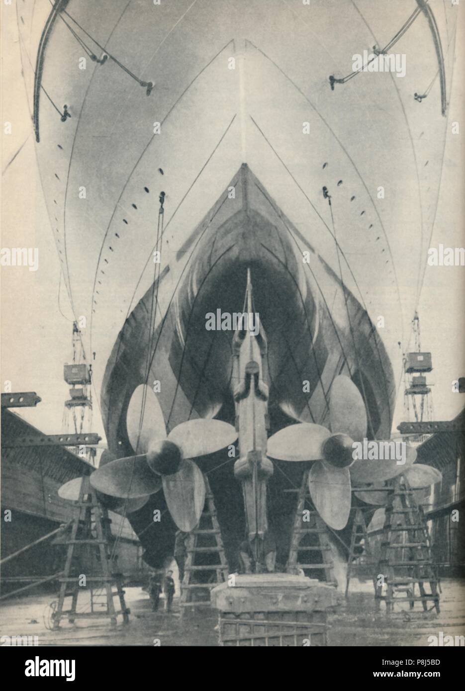 'The Thrust of the Modern Liner's Mighty Engines', 1936. Artist ...