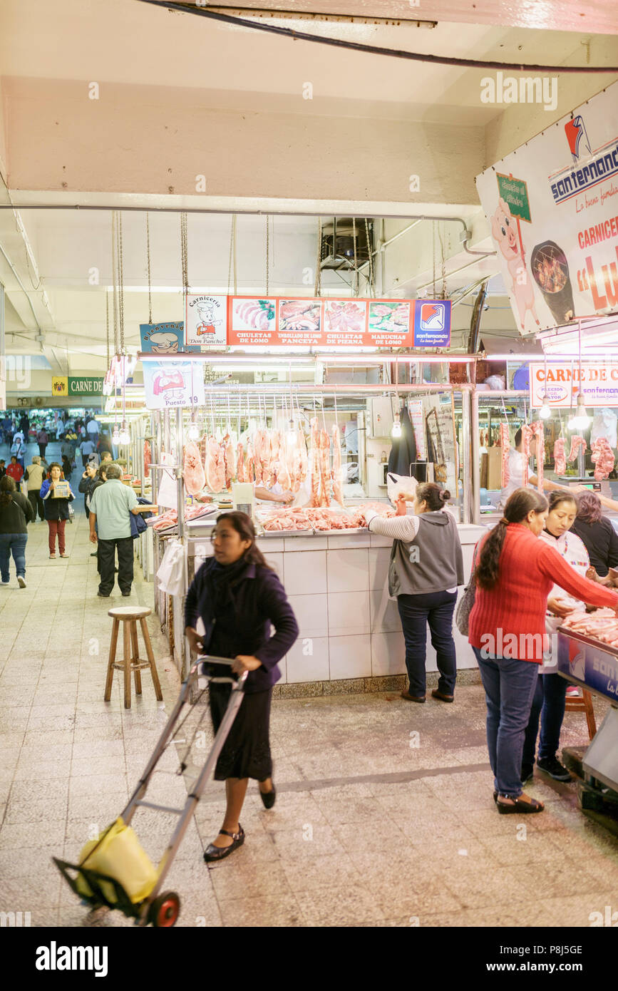 Market, Lima, Peru Stock Photo - Alamy