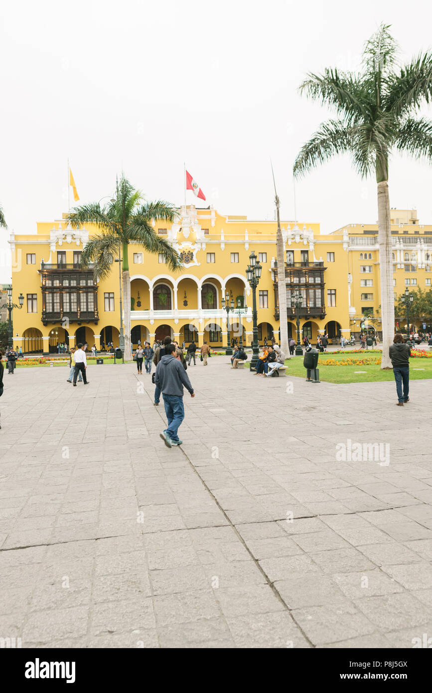 Historic center, Lima, Peru Stock Photo - Alamy