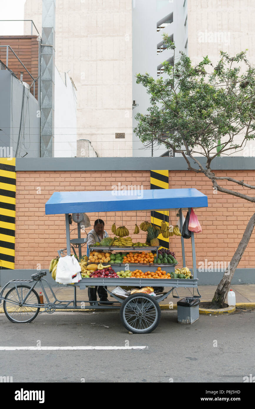 fruit stall, Lima, Peru Stock Photo - Alamy