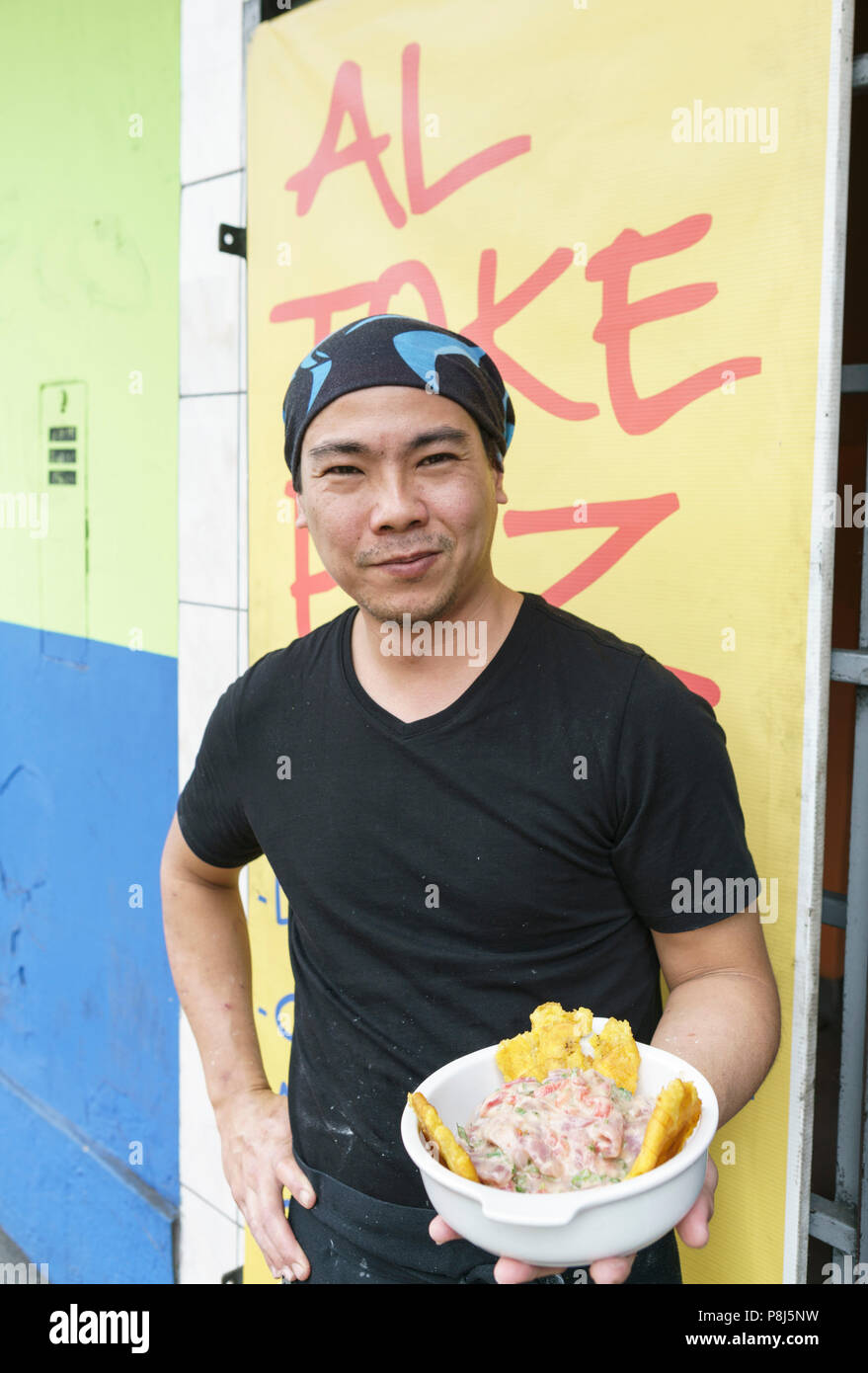 Al Toke Pez, street food bar, Lima, Peru Stock Photo - Alamy