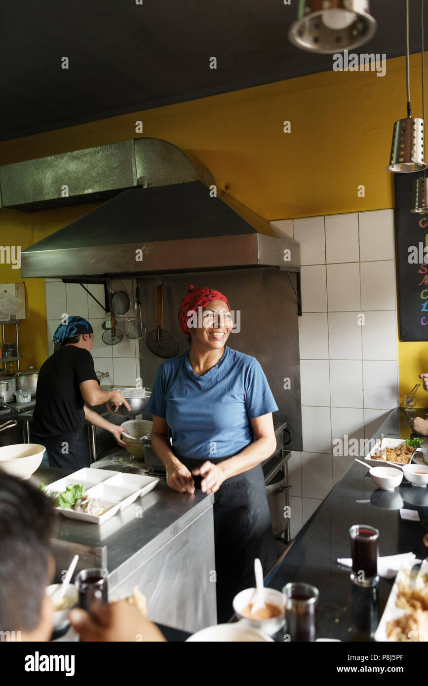 Al Toke Pez, street food bar, Lima, Peru Stock Photo - Alamy