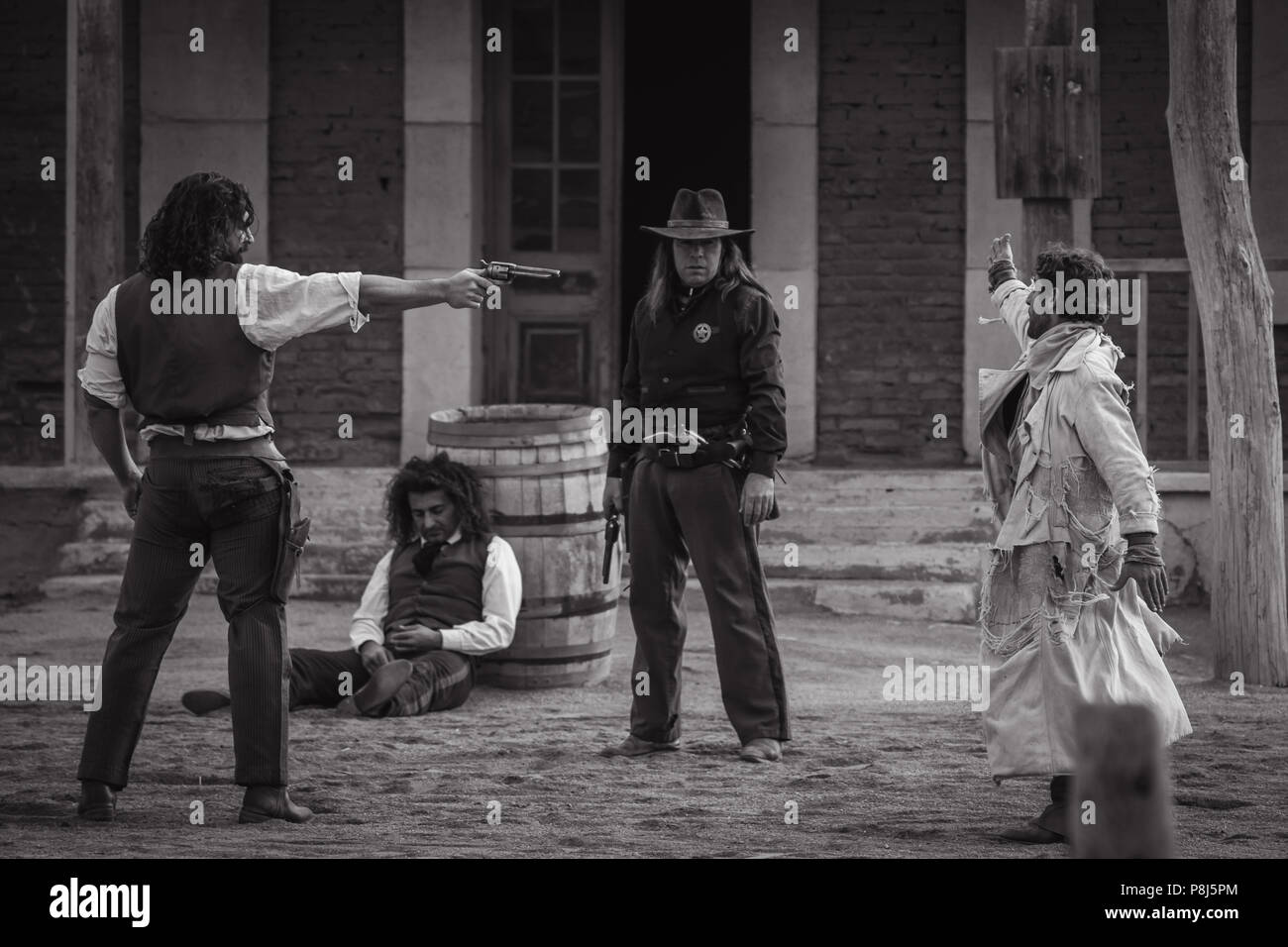 The Wild West Shoot Stock Photo - Alamy