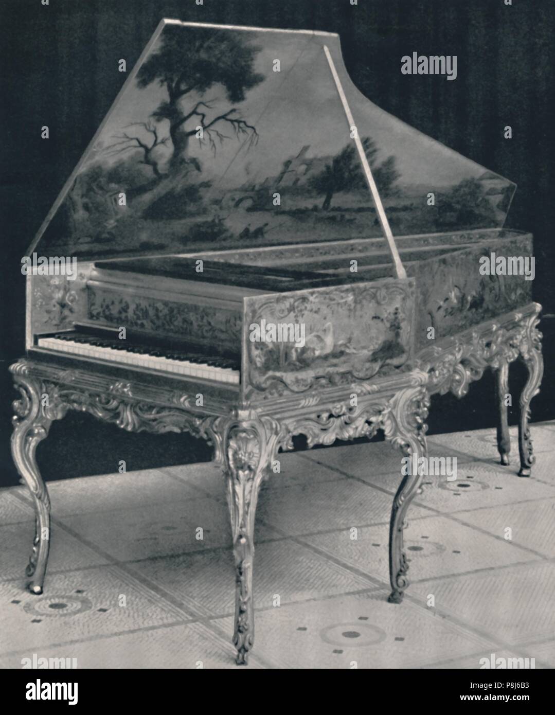 'Harpsichord, by Andries Ruckers. Decorated with Vernis Martin in the ...
