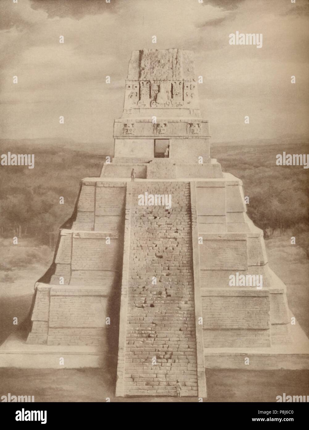 'Reconstructed Model of a Magnificent Maya Temple Pyramid at Tikal ...