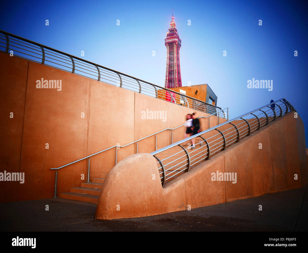Blackpool seafront night hi-res stock photography and images - Alamy