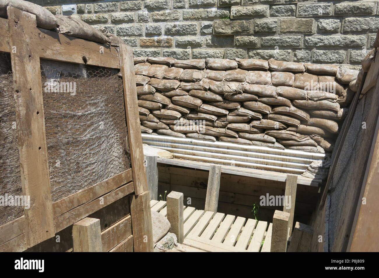 The First World War trench exhibit at Halifax Citadel National Historic ...