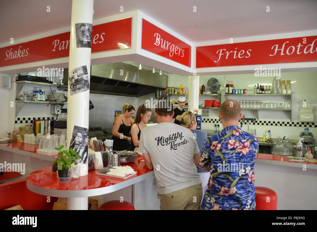 duke street diner margate kent uk Stock Photo - Alamy
