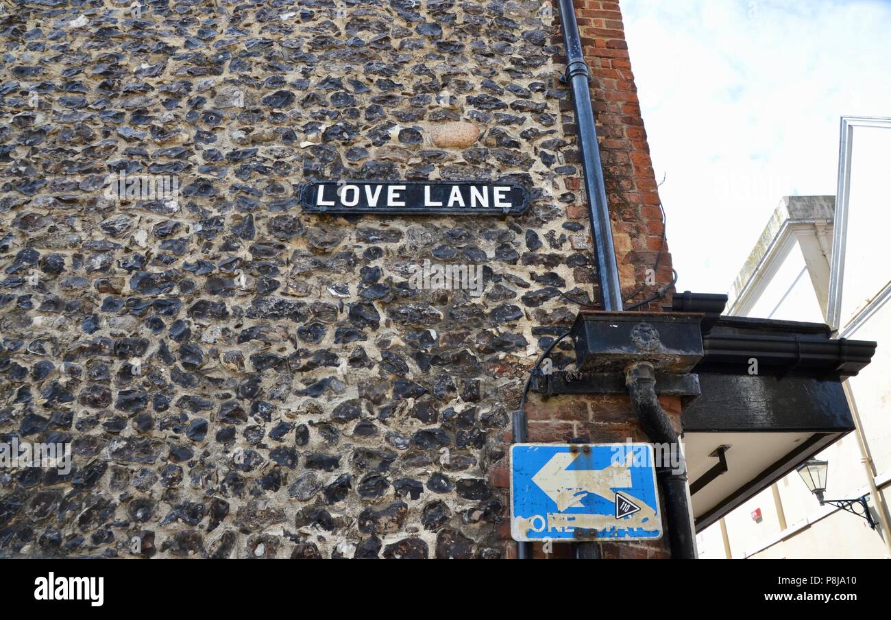 old love lane sign in margate kent street UK england Stock Photo - Alamy