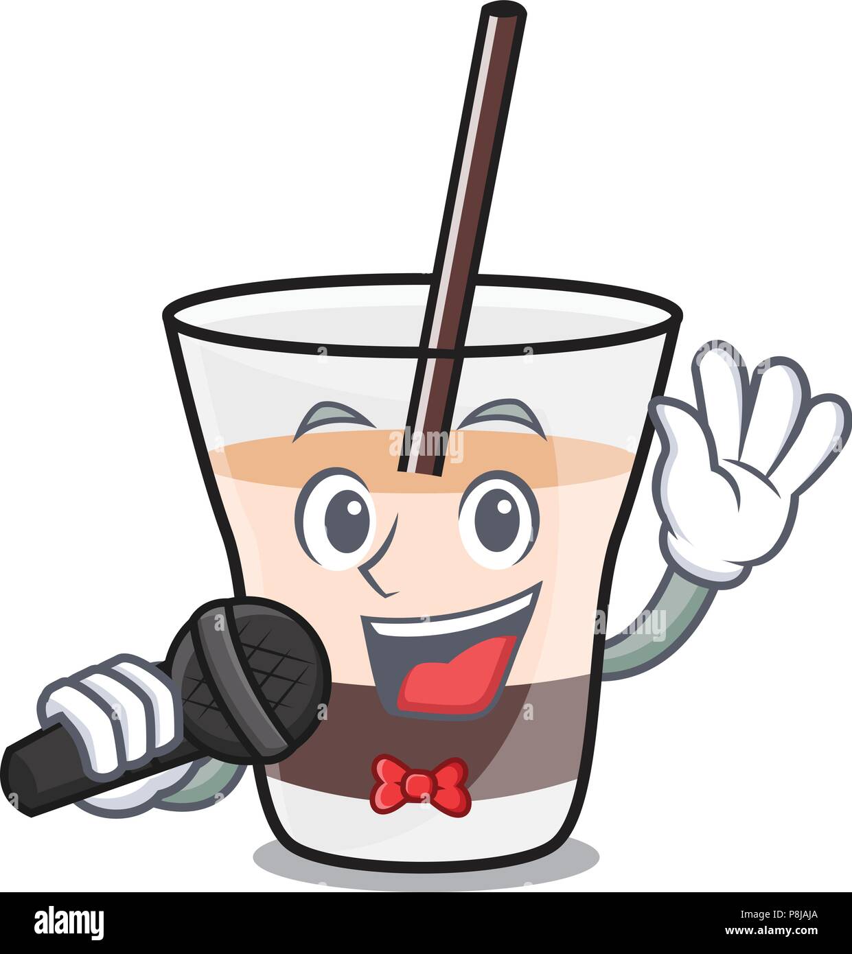 Singing white russian mascot cartoon Stock Vector Image & Art - Alamy