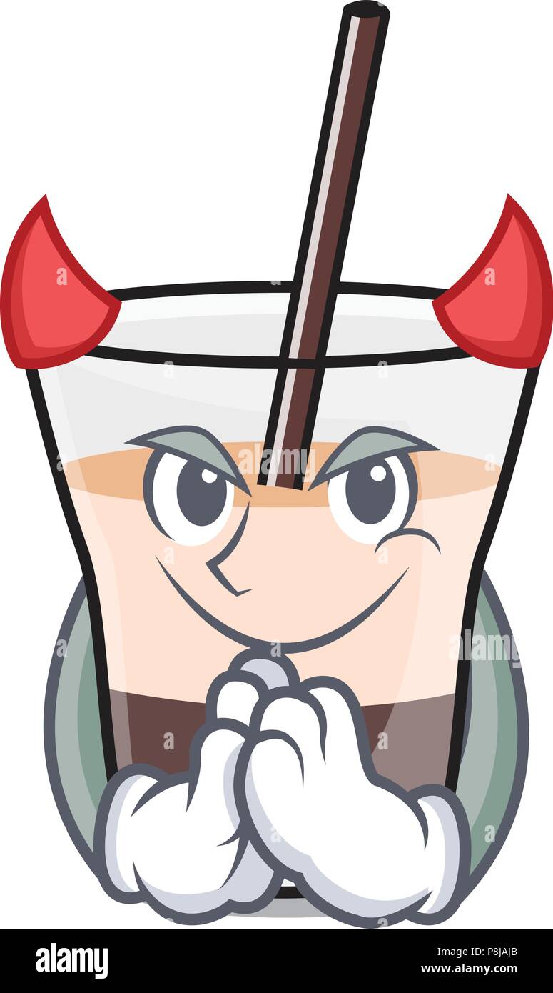 Devil white russian mascot cartoon Stock Vector Image & Art - Alamy