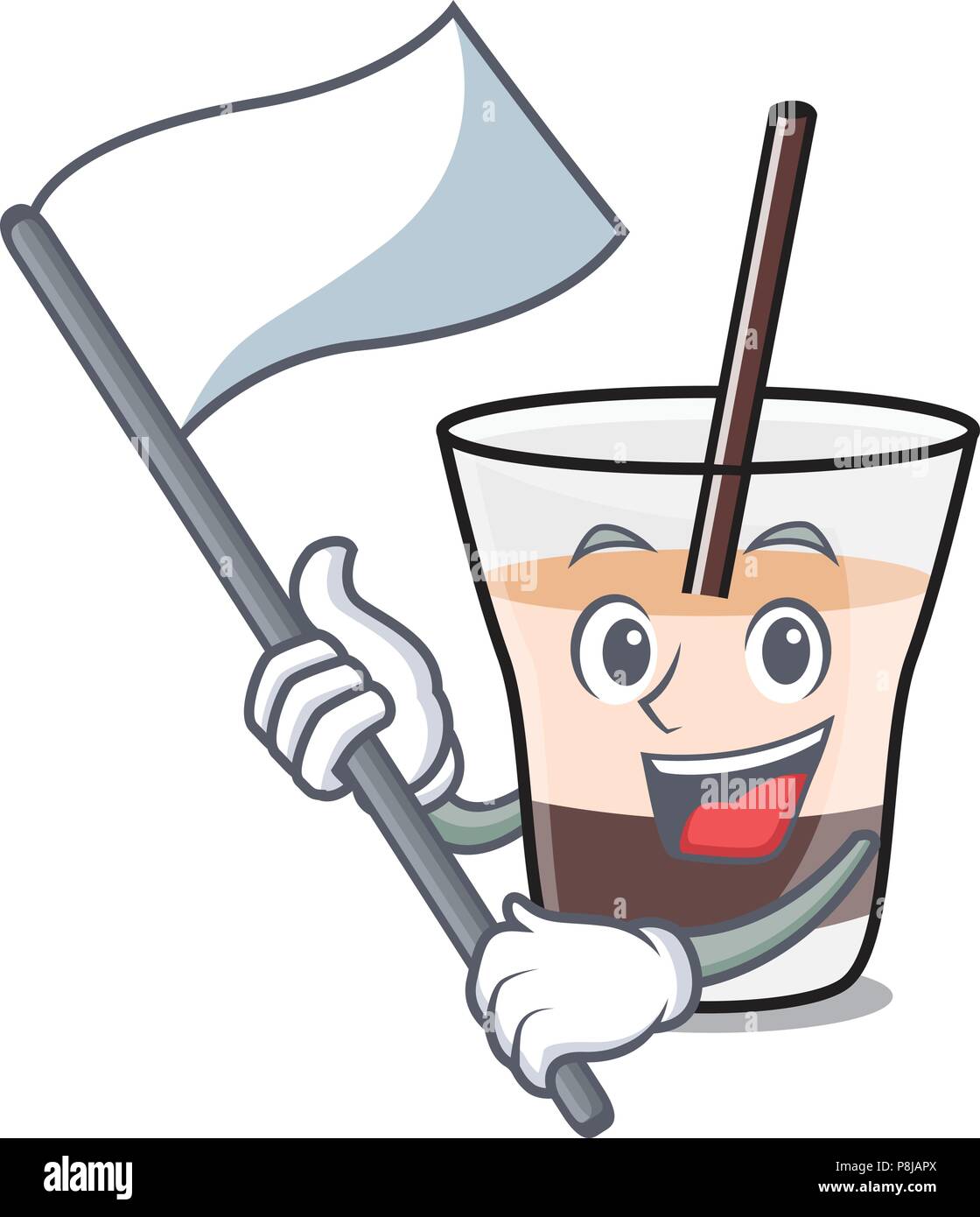 White russian cocktail Stock Vector Images - Alamy