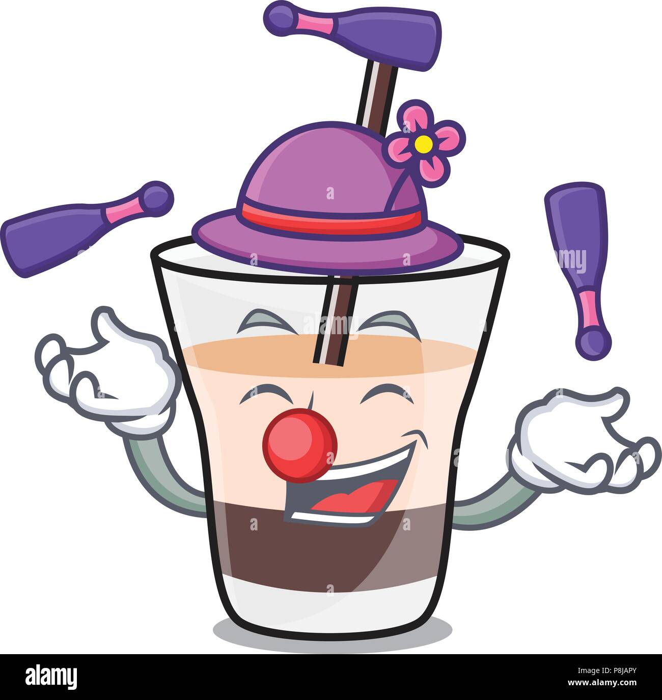 Juggling white russian mascot cartoon Stock Vector Image & Art - Alamy